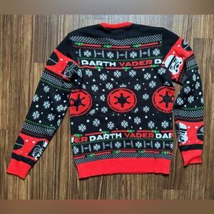 Star Wars | Sweaters | Nwt Star Wars Sweater Mens Medium Black Darth ...